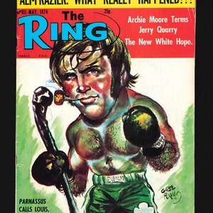 The Ring 1974 Boxing Wrestling Fighting Original Vintage Rare Magazine ...