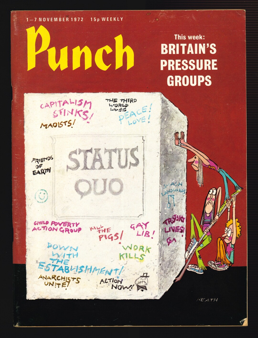 Punch Nov 1972 Bundle of 5 Copies Vintage Original Satire Magazine - Etsy