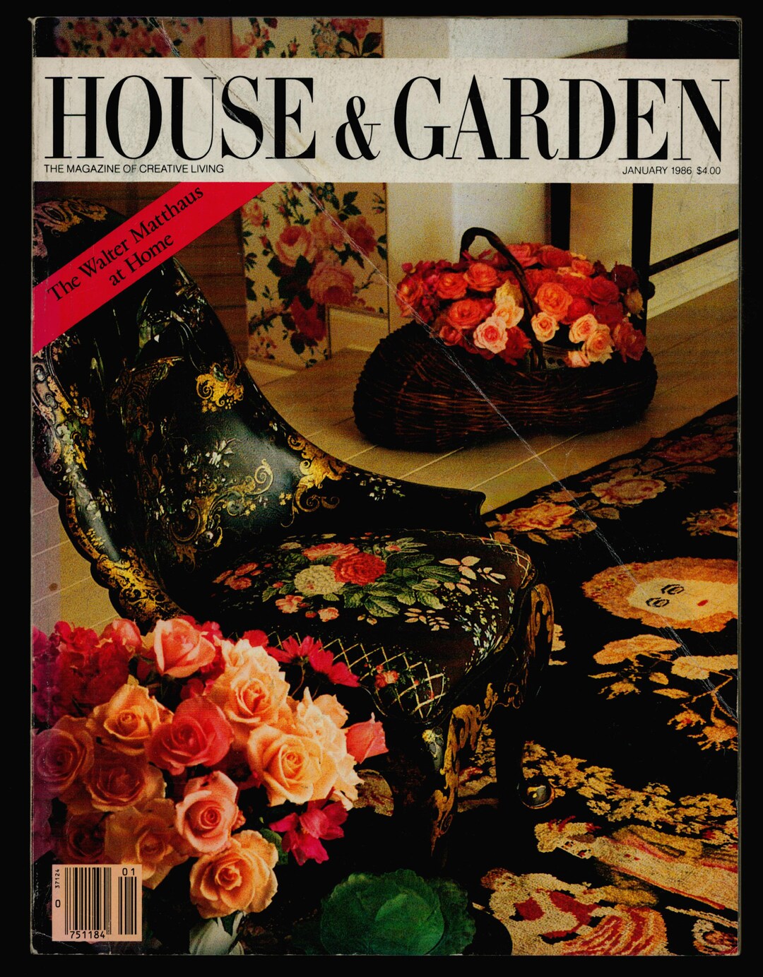 House & Garden US Jan 1986 America's Edition Interior Decoration ...