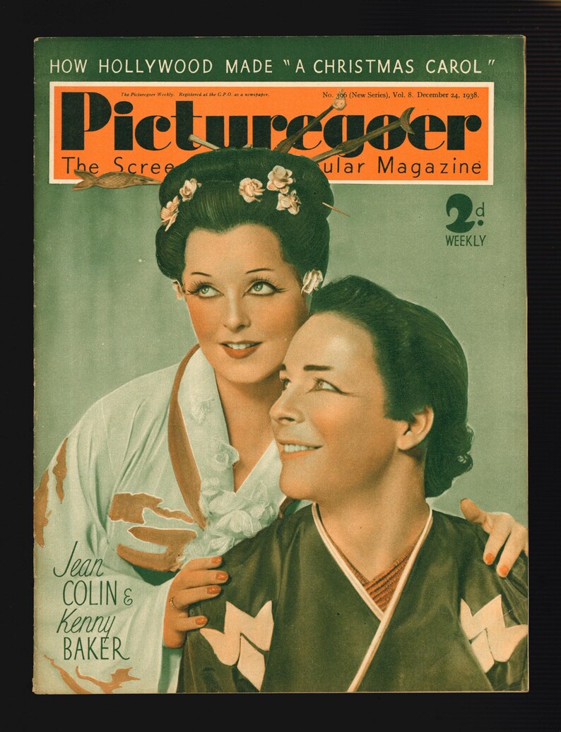 Picturegoer Film Movie Cinema Hollywood Dec 1938 Original Vintage ...