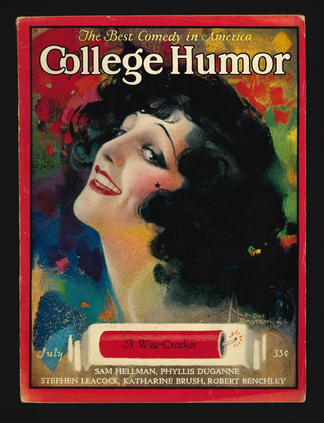College Humor July 1925 Vintage Magazine Sam Hellman, Phyllis Duganne, Stephen Leacock ...