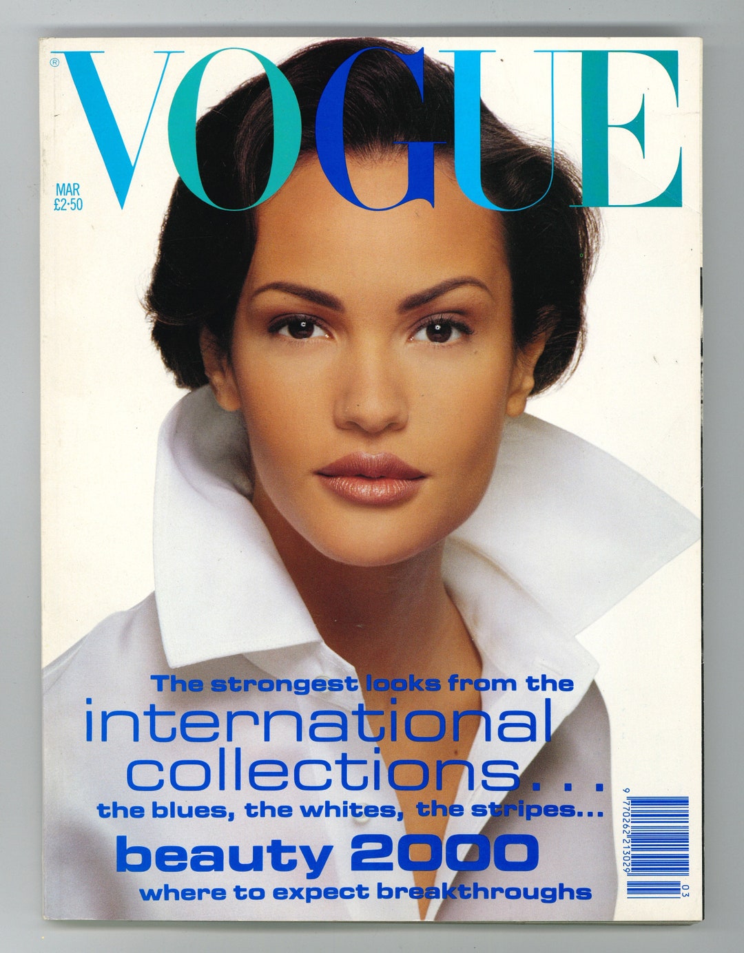 Vogue UK March 1992 British Original Vintage Fashion Magazine Claudia ...