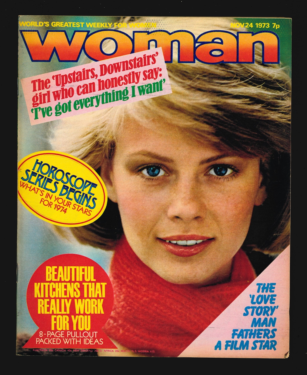 Woman Nov 24 1973 Vintage Magazine Fashion Beauty Cooking - Etsy