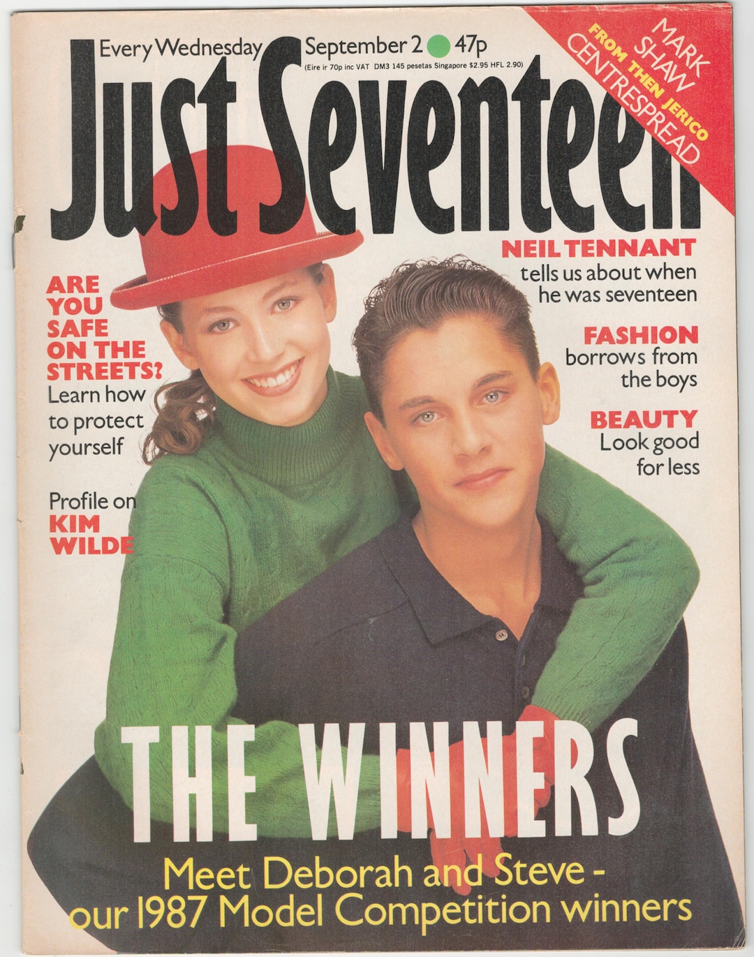 Just Seventeen Sept 2 1987 British Original Vintage Fortnightly ...