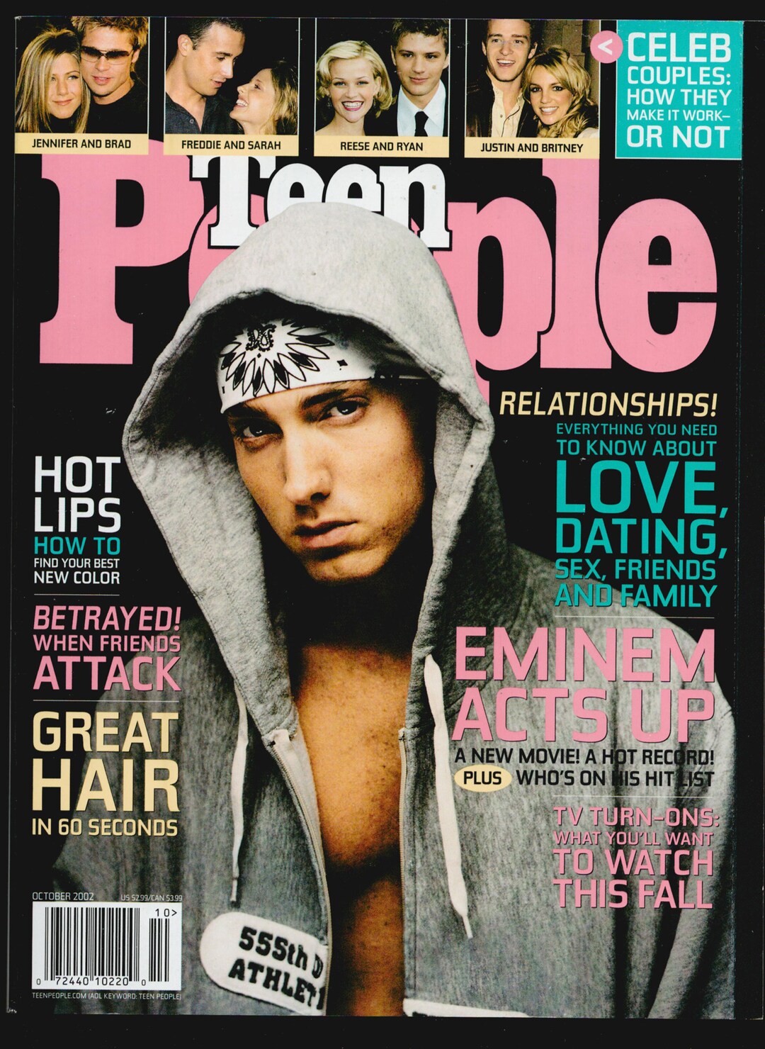 Teen People Oct 2002 US Original Celebrity and Entertainment Magazine ...