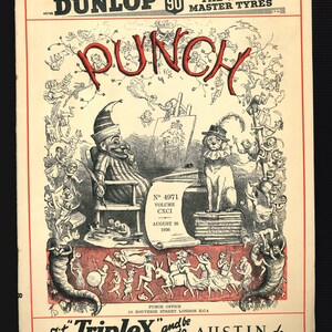 Punch 1936 Back Issues Vintage Original Satire Magazine - Etsy