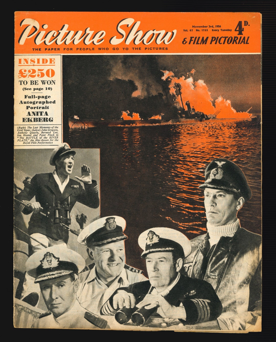 Picture Show Nov 3 1956 Movie Film Magazine - Etsy