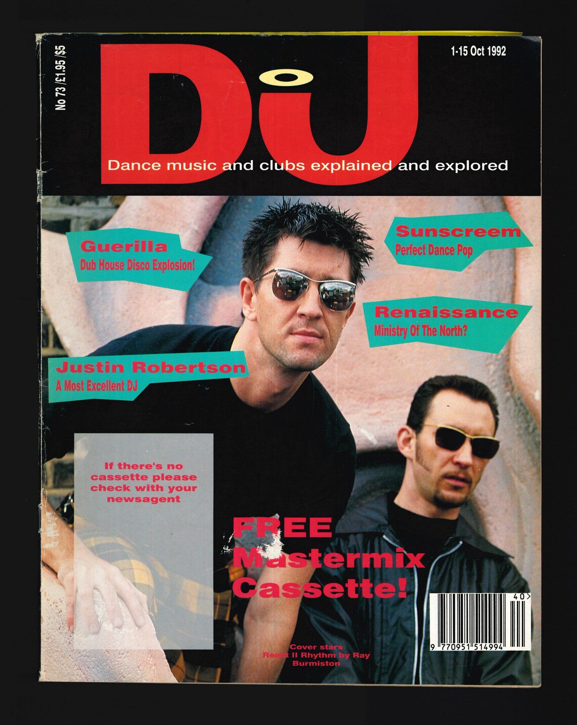 DJ Magazine Oct - Dec 1992 Dance Music and Clubs Inner City - Etsy