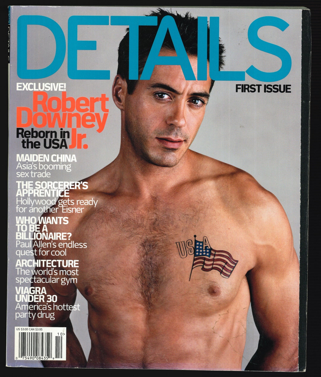 Details Oct 2000 First Issue Exclusive Robert Downey Jr. Original ...