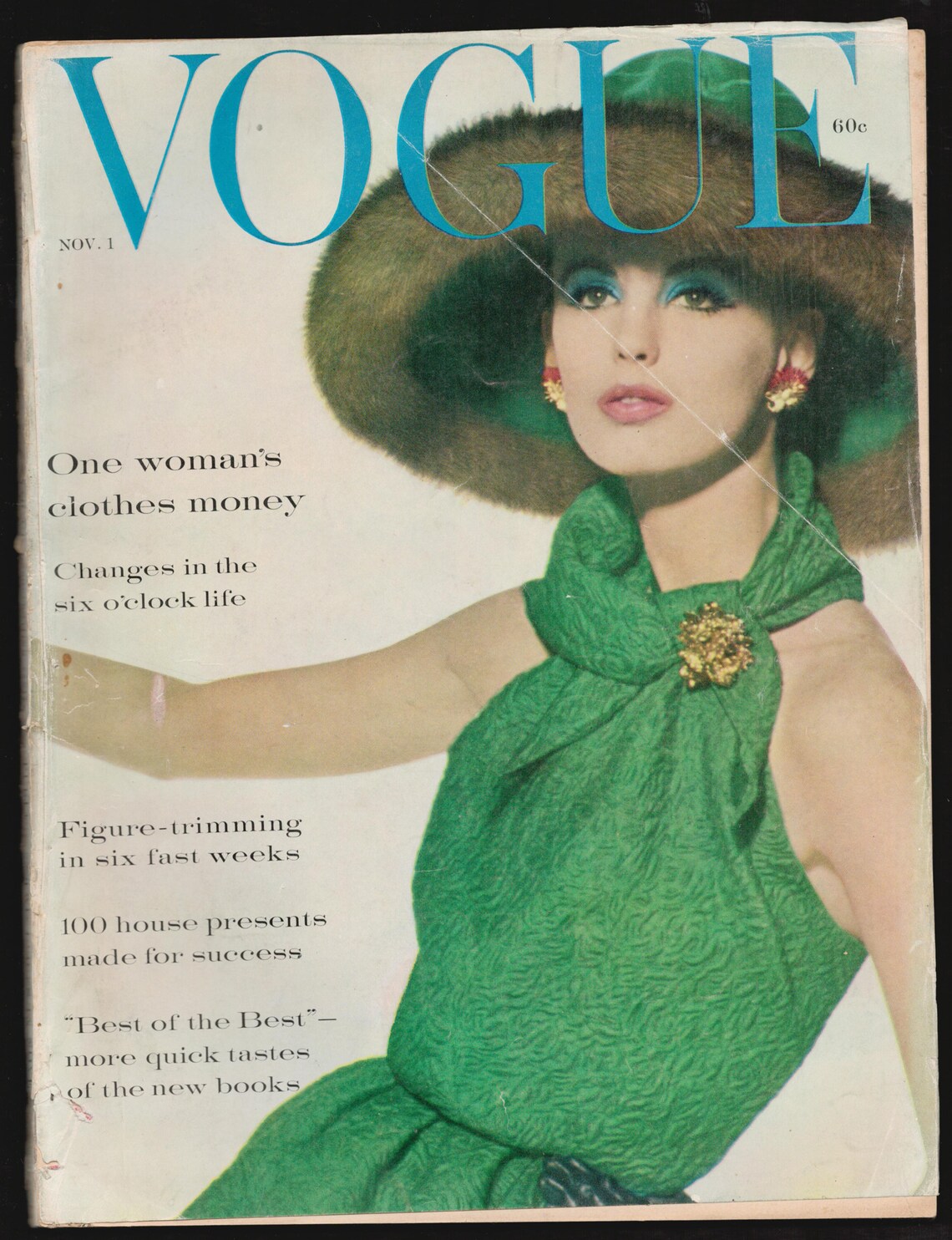 Vogue US Nov 1 1960 Original Vintage American Fashion Magazine - Etsy