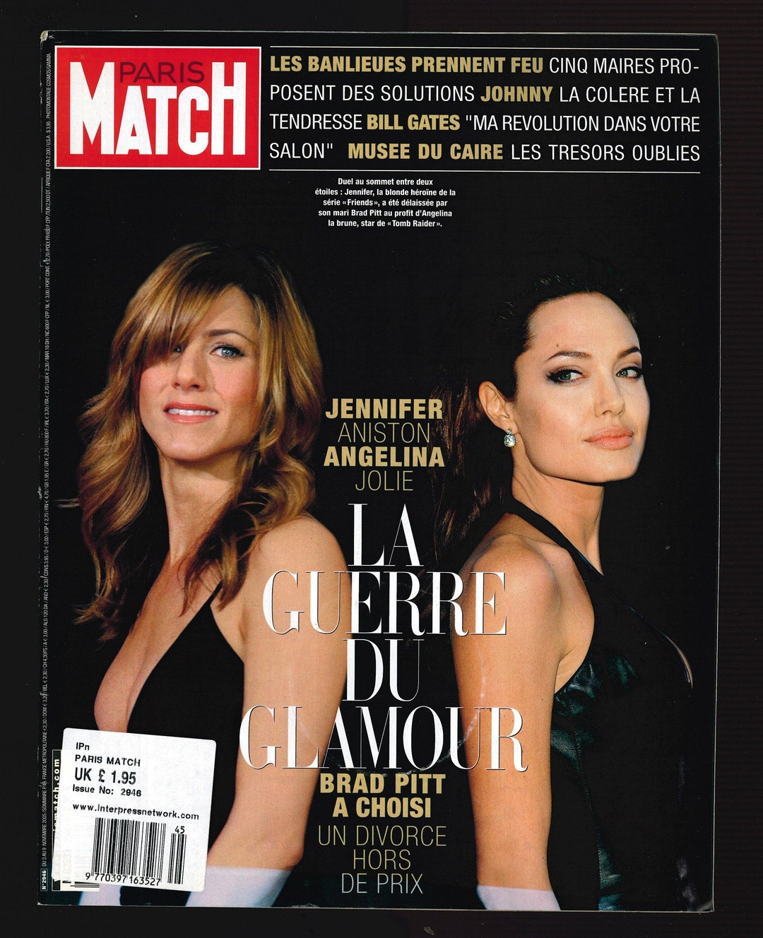 Paris Match Magazine No 2946 Nov 9 2005 Jennifer Aniston Angelina Jolie ...