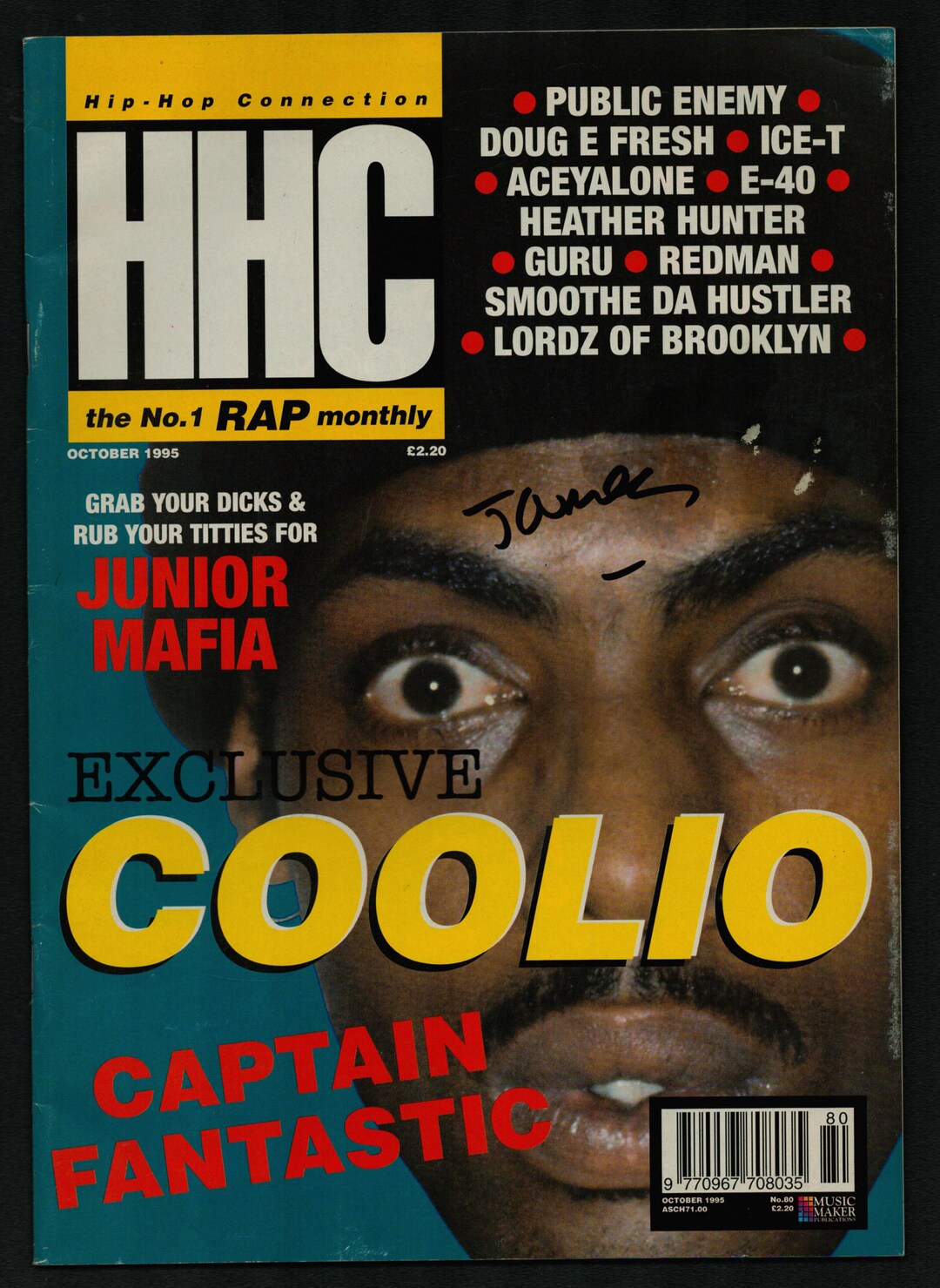 Hip Hop Connection No 80 Oct 1995 Music Entertainment Magazine Coolio ...
