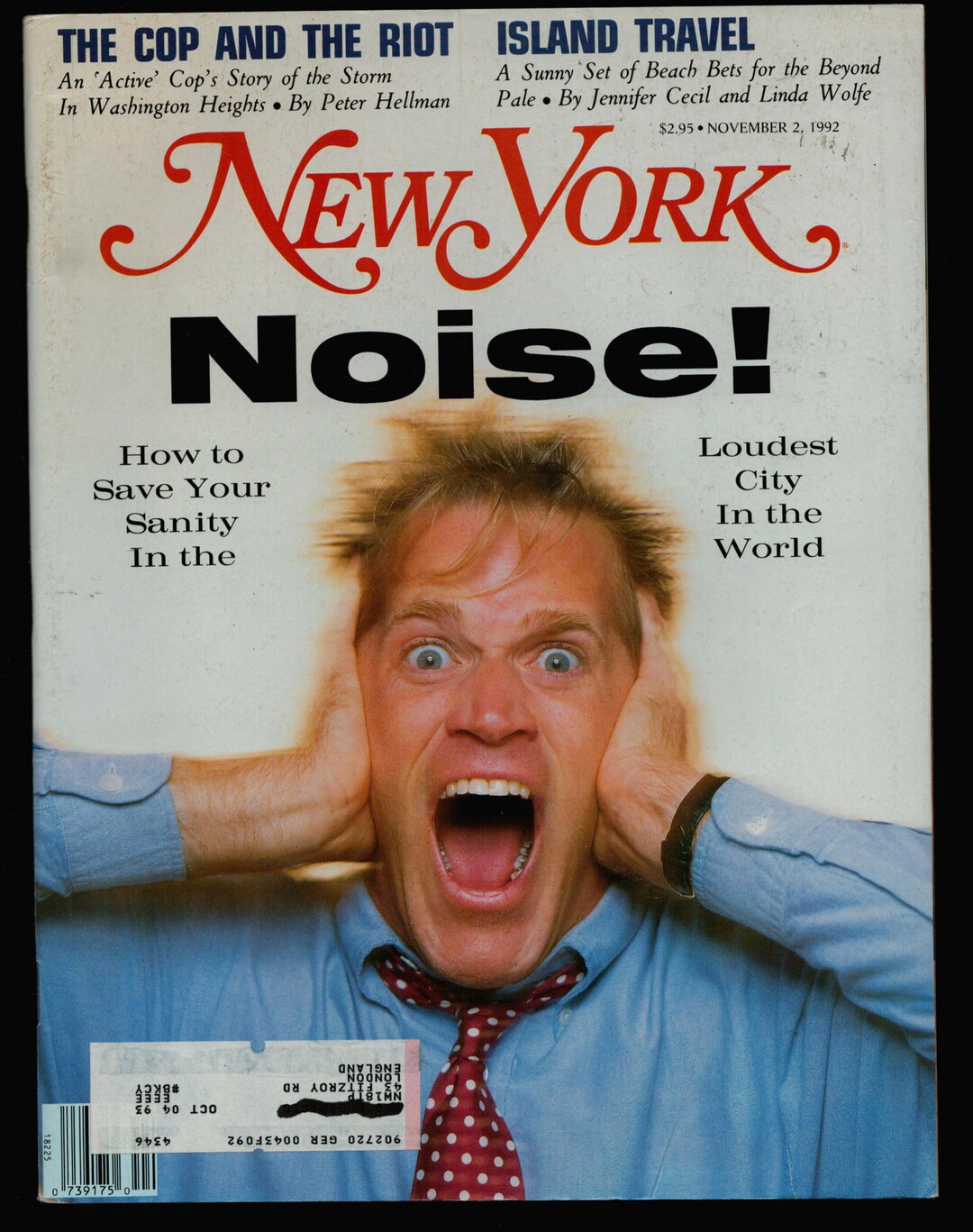 New York Magazine Nov 2 1992 Noise! - Etsy