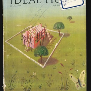 Ideal Home British Original Vintage Magazine 1949 Sheila Rusby Geoffrey ...
