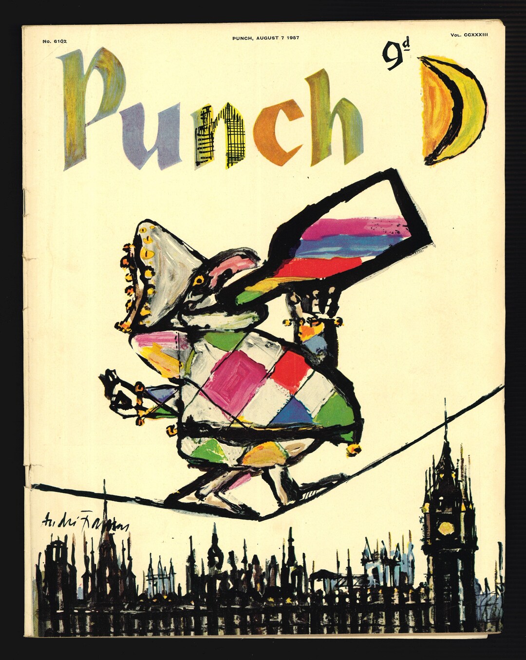 Punch Aug 1957 Bundle of 4 Copies Vintage Original Satire Magazine - Etsy