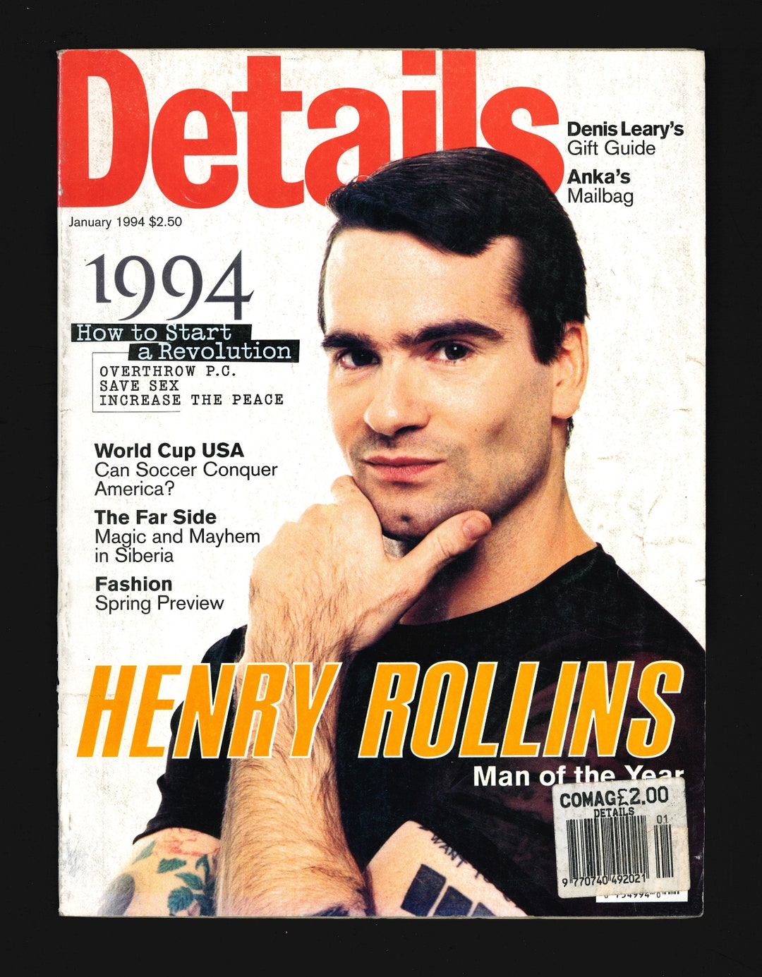 Details Magazine 1994 Back Issues Henry Rollins Bono & Edge Morrissey ...