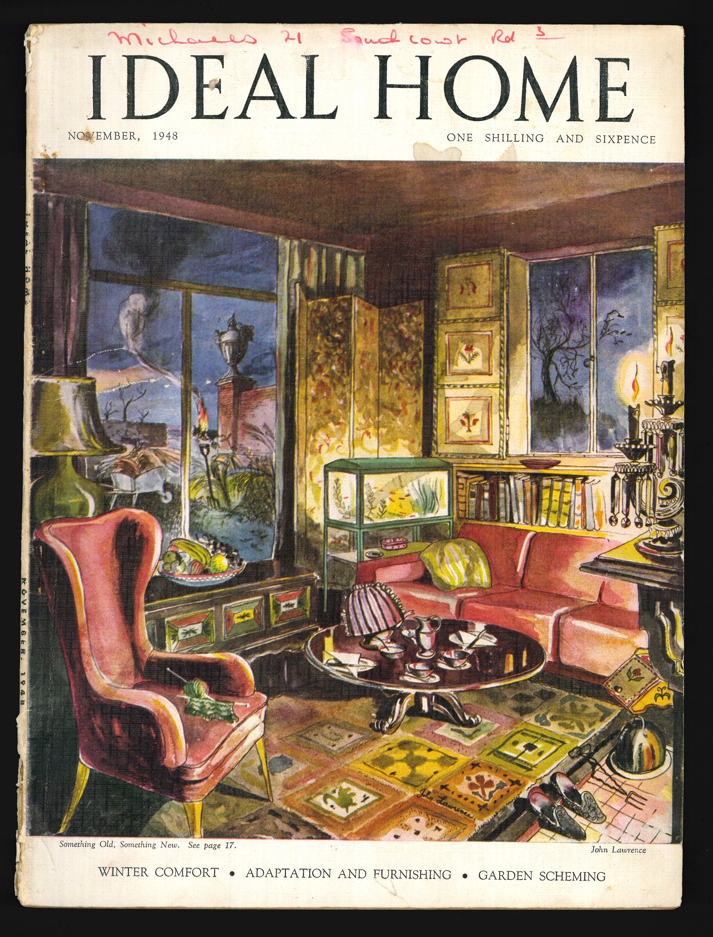 Ideal Home 1948 Original Vintage Magazine Geoffrey Rhoades Sheila Rusby ...