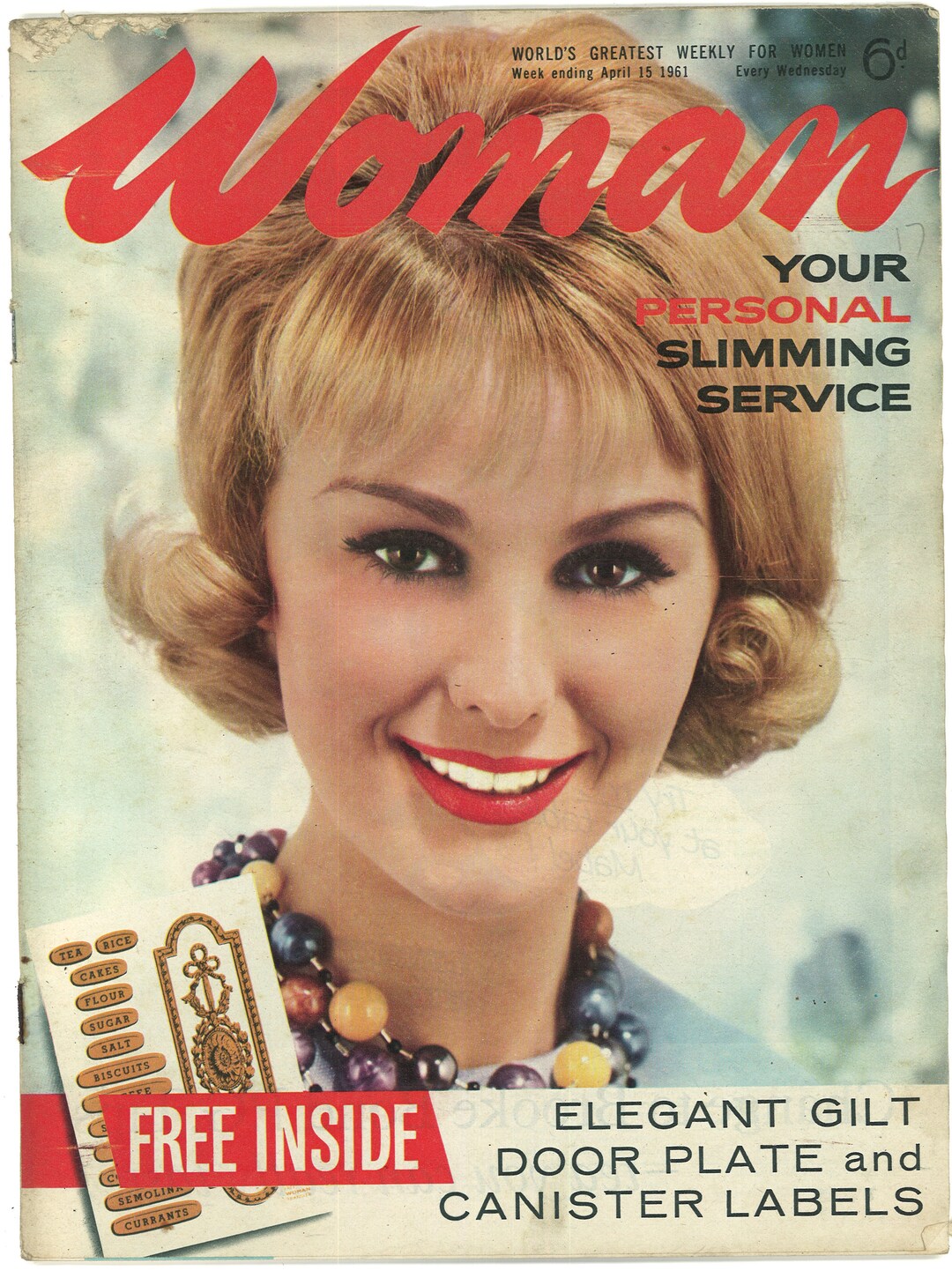 Woman April 15 1961 Original British Vintage Weekly Women Magazine ...