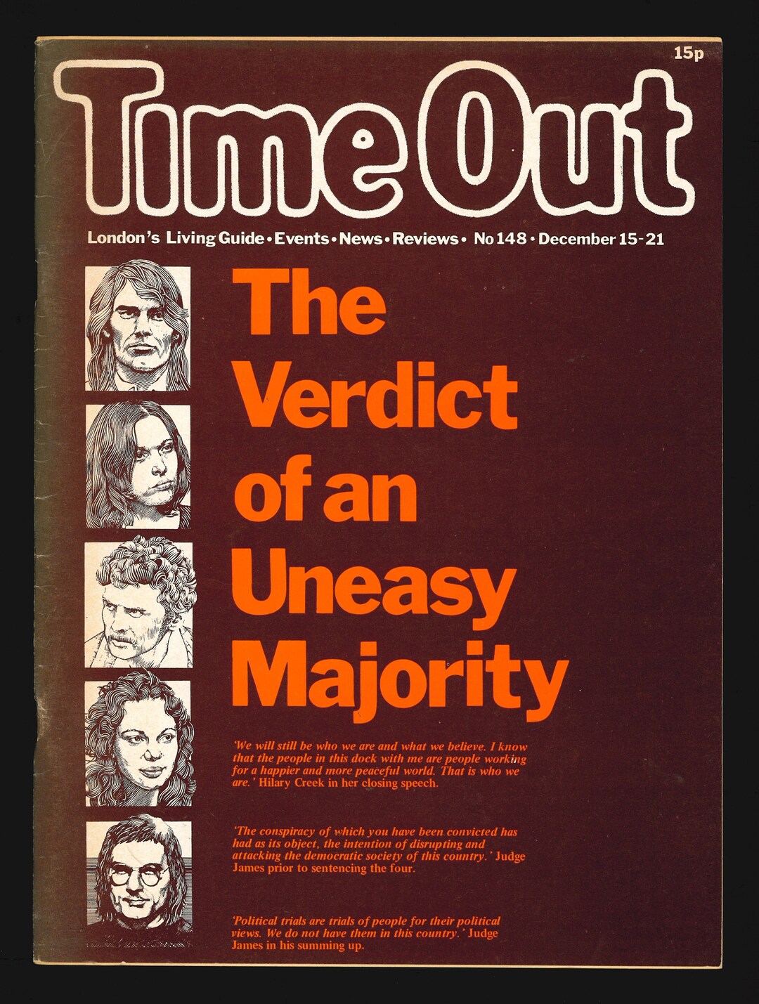 Time Out Issue 148 Dec 15-21 1972 London Original Vintage Magazine - Etsy