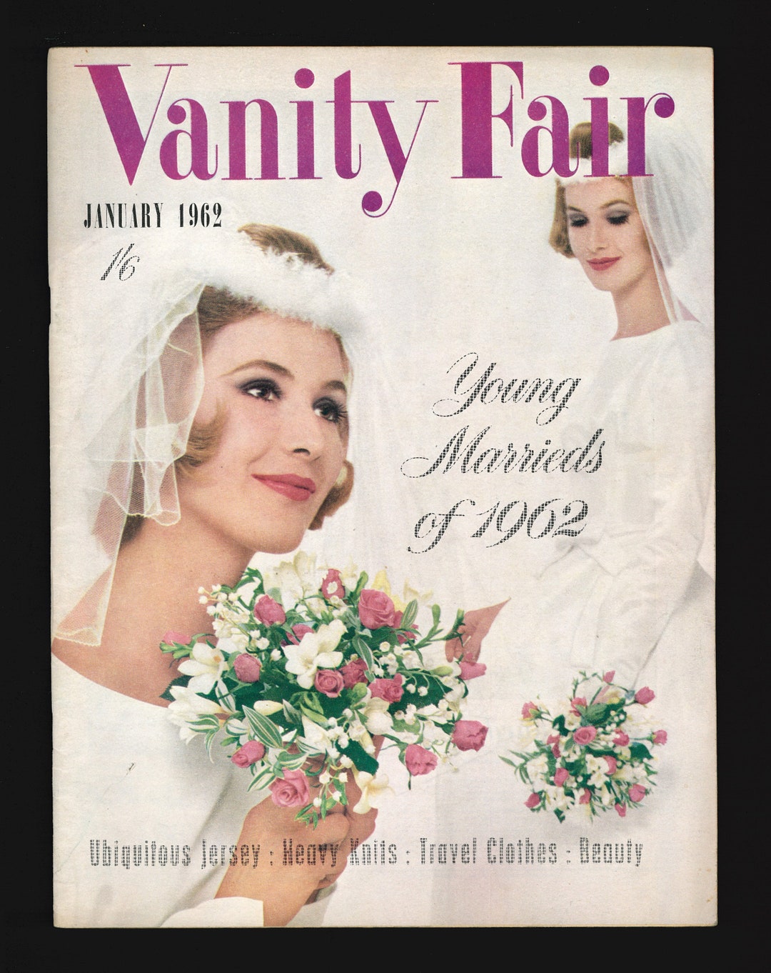 Vanity Fair Jan 1962 Rare Retro Vintage Original Fashion Magazine Bride ...