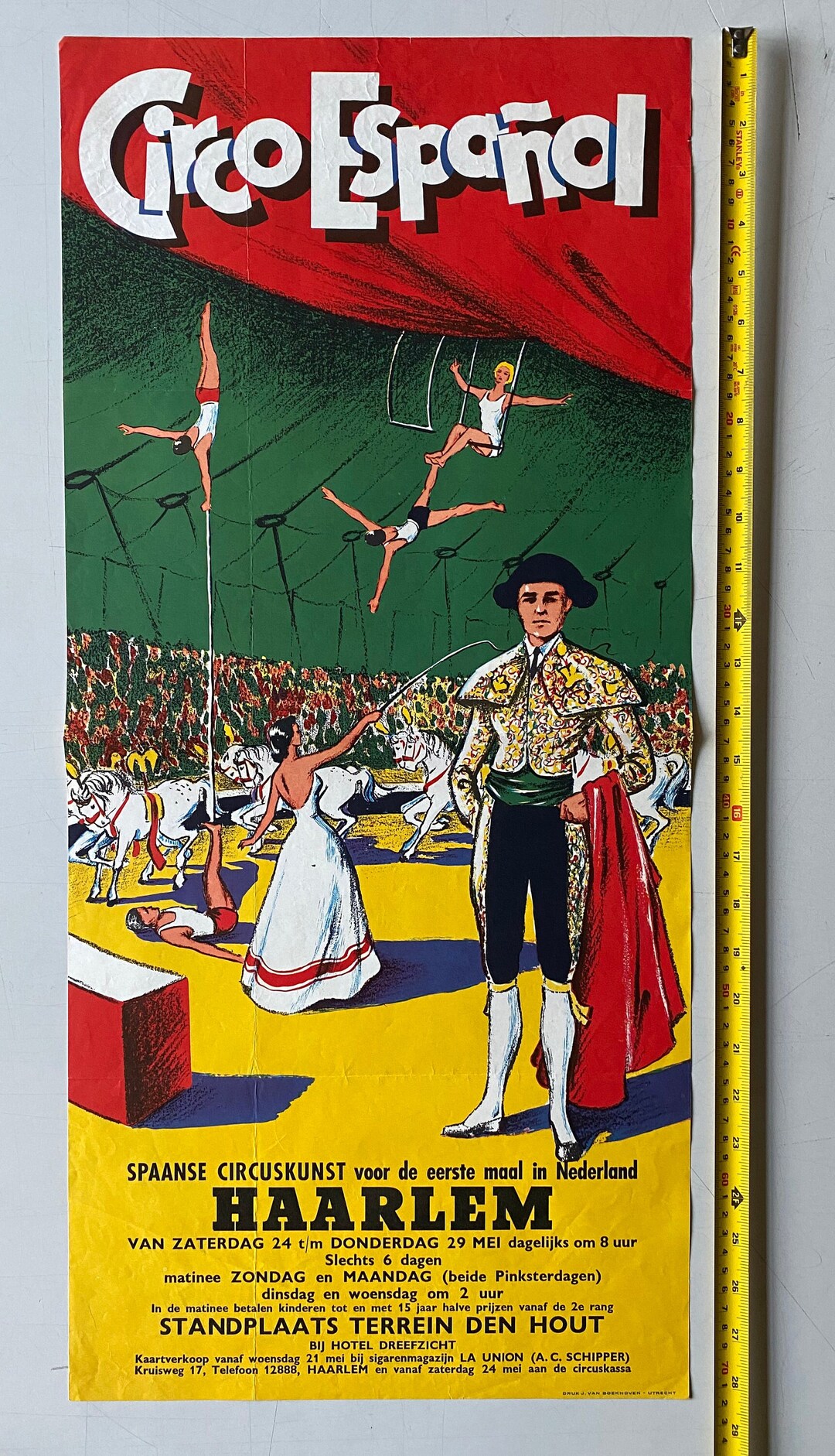 Circo Espanol 1958 Original Circus Poster - Etsy