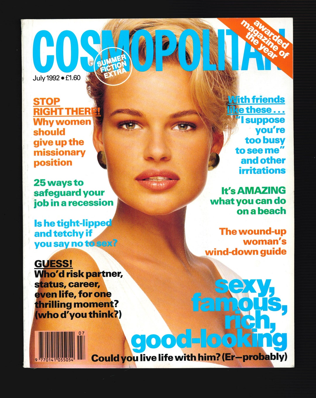 Cosmopolitan Magazine UK July 1992 Wendy Veldhuis Sigourney Weaver Tim ...
