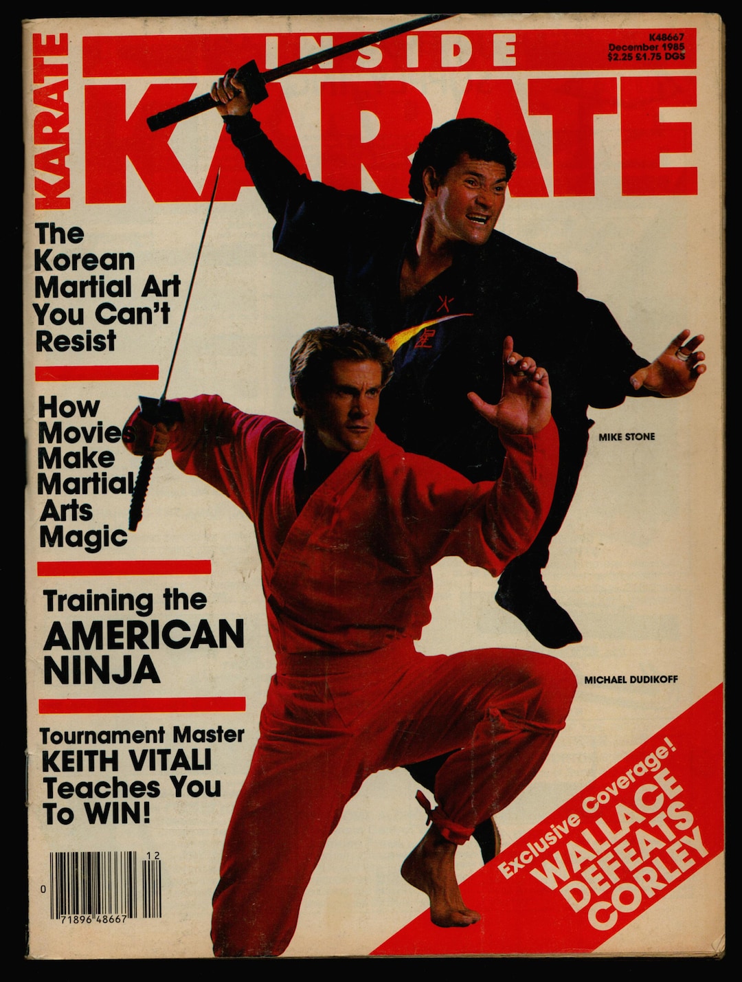 Inside Karate Magazine Dec 1985 Michael Dudikoff - Etsy
