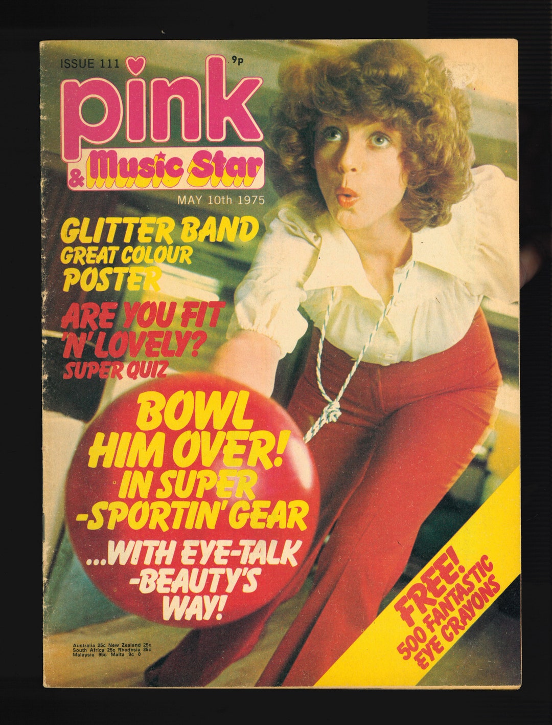 Pink & Music Star Issue 111 May 10 1975 Original Vintage Teen Magazine ...
