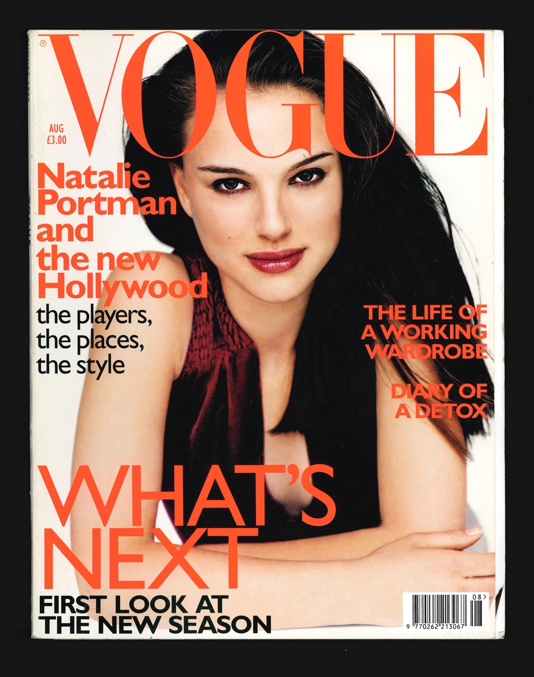 Vogue UK Aug 1999 Original Vintage Fashion Magazine Natalie Portman - Etsy