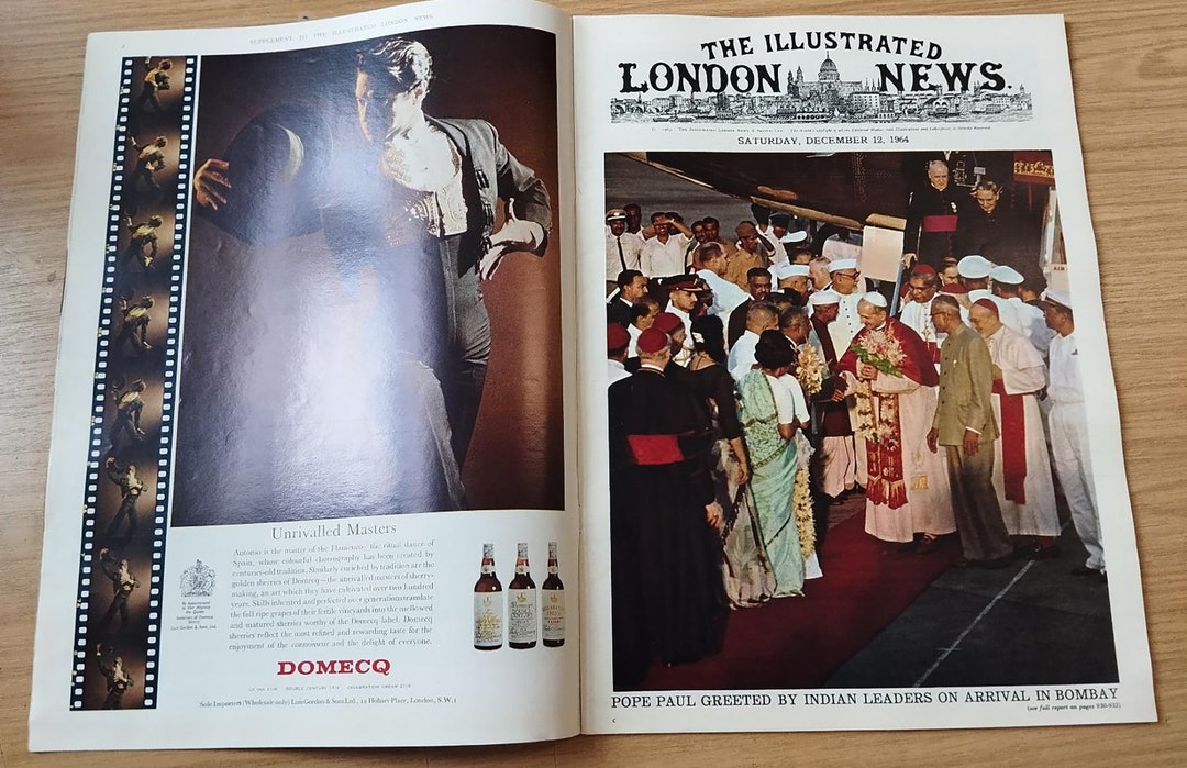 Illustrated London News Dec 12 1964 Original Vintage Magazine Pope Paul ...