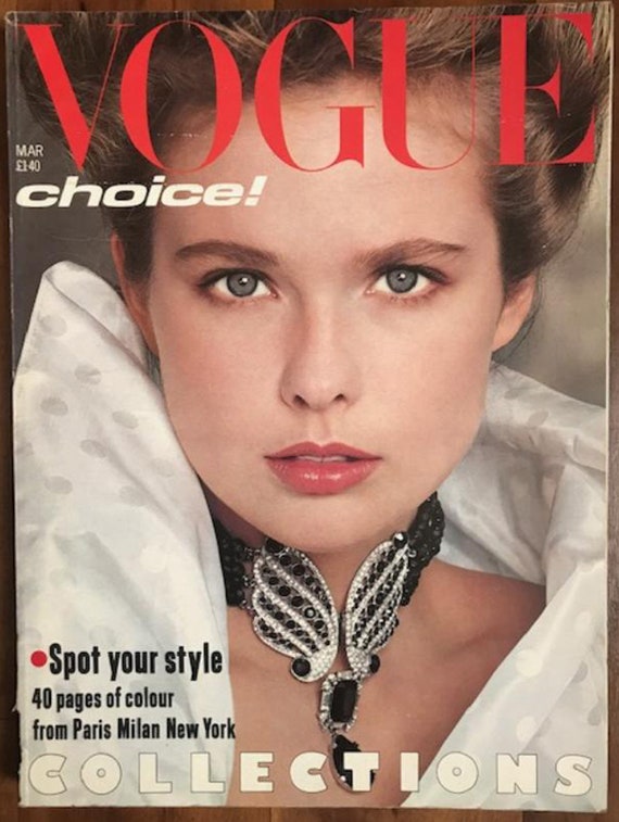 Vogue UK March 1983 Collections British Original Vintage - Etsy