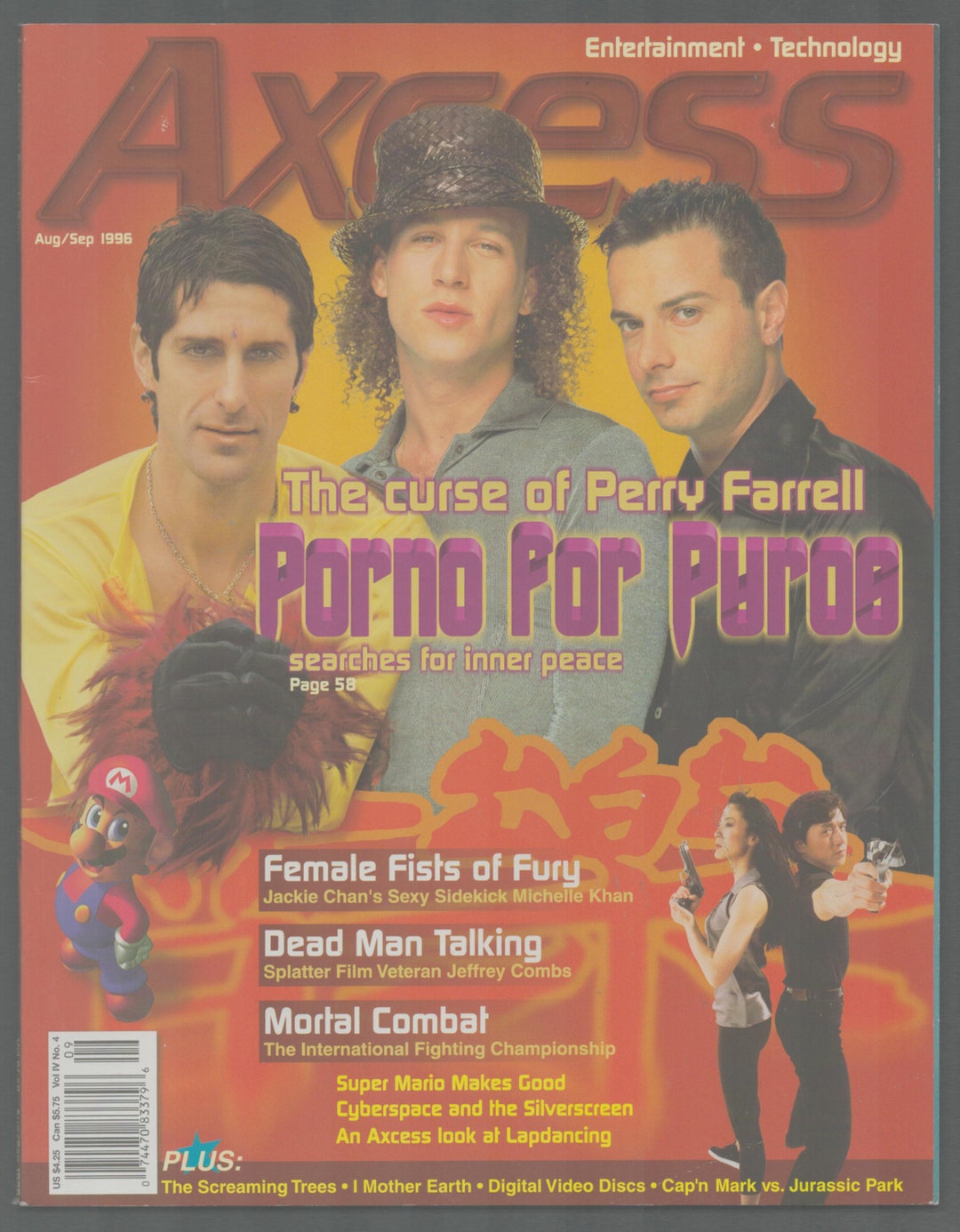Axcess US Magazine Vol III No 4 1996 Entertainment Perry Farrell Jackie ...