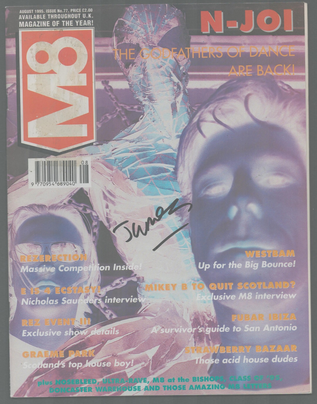 M8 Dance Music Culture Magazine No 77 Aug 1995 N-JOI Godfathers of ...