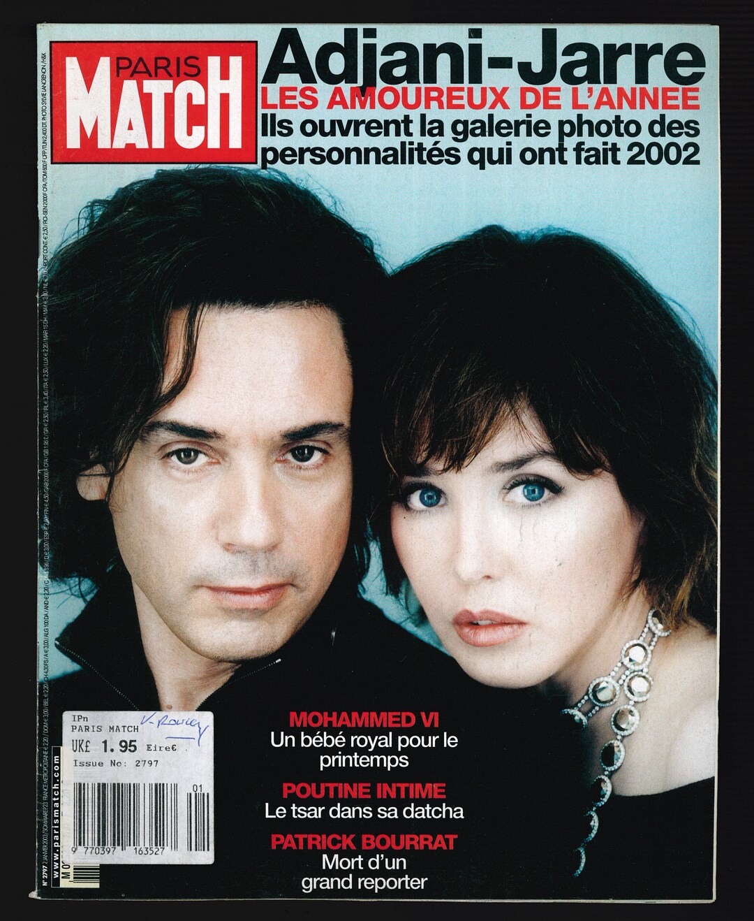 Paris Match Magazine No 2797 Jan 2 2003 - Etsy