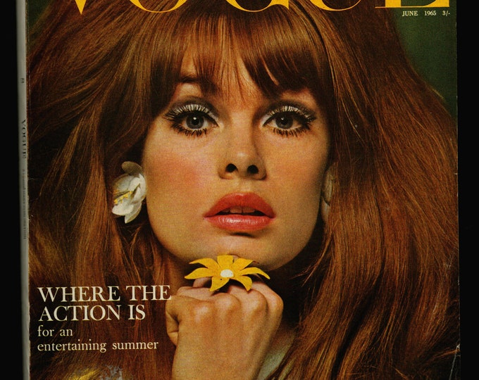 Vogue UK June 1965 Cover: Jean Shrimpton /pattie Boyd / Jane Birkin ...