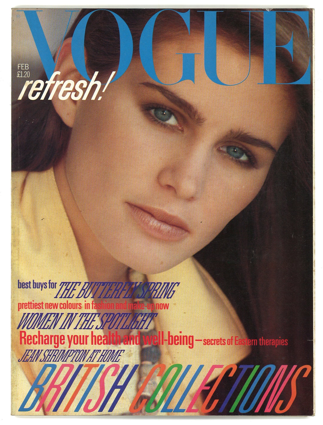 Vogue UK February 1982 British Original Vintage Magazine Gift Present ...