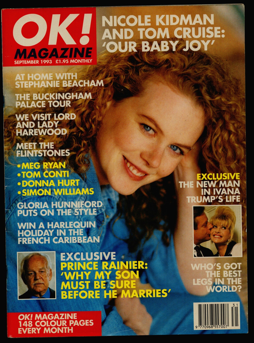 Ok ! Magazine Sept 1993 Cover : Nicole Kidman , Tom Cruise , Ivana ...