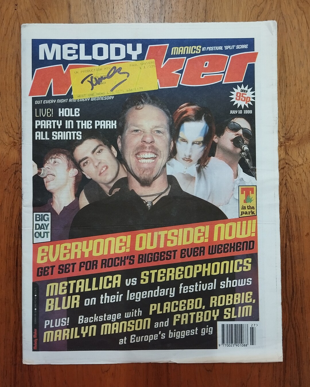 Melody Maker July 10 1999 British Pop Newspaper - Etsy