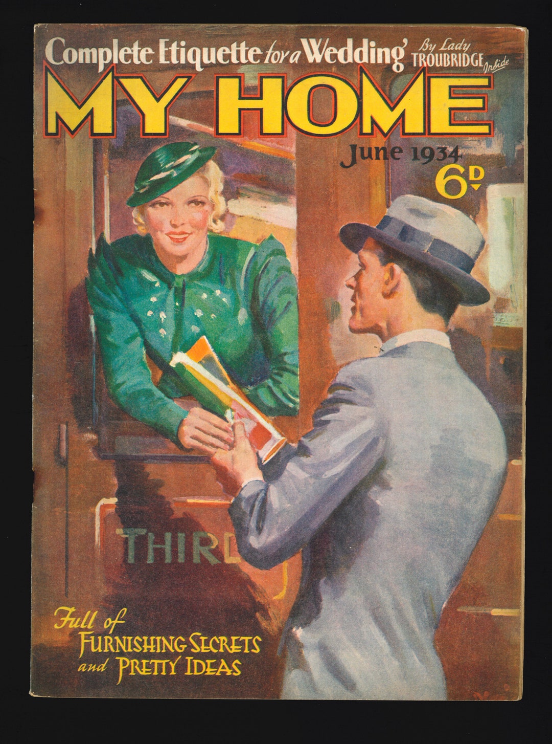 My Home Back Issues 1934 Original Vintage Women’s Magazine Knitting ...