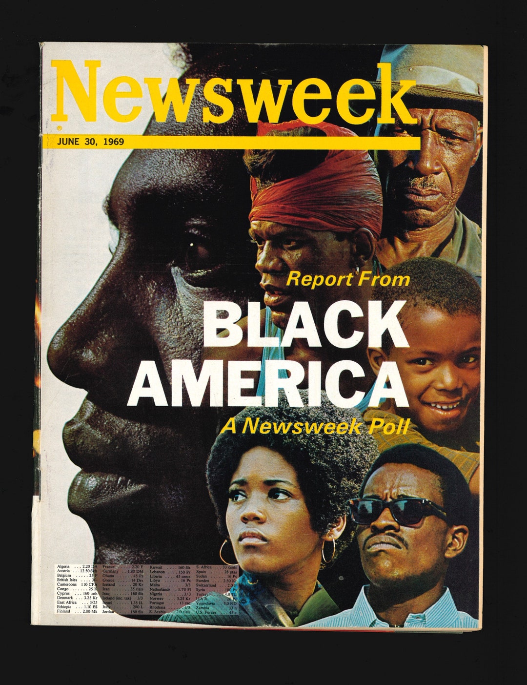 Newsweek June 30 1969 Original Vintage Magazine Report From Black ...
