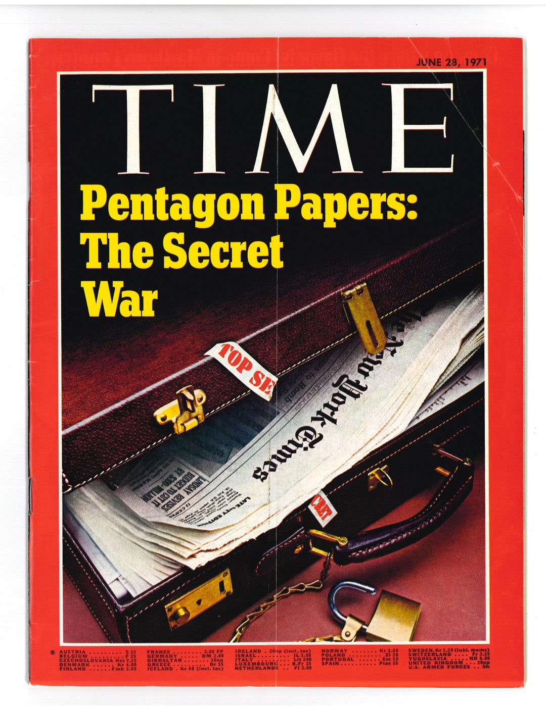 Time Magazine June 28, 1971 Pentagon Papers: the Secret War - Etsy
