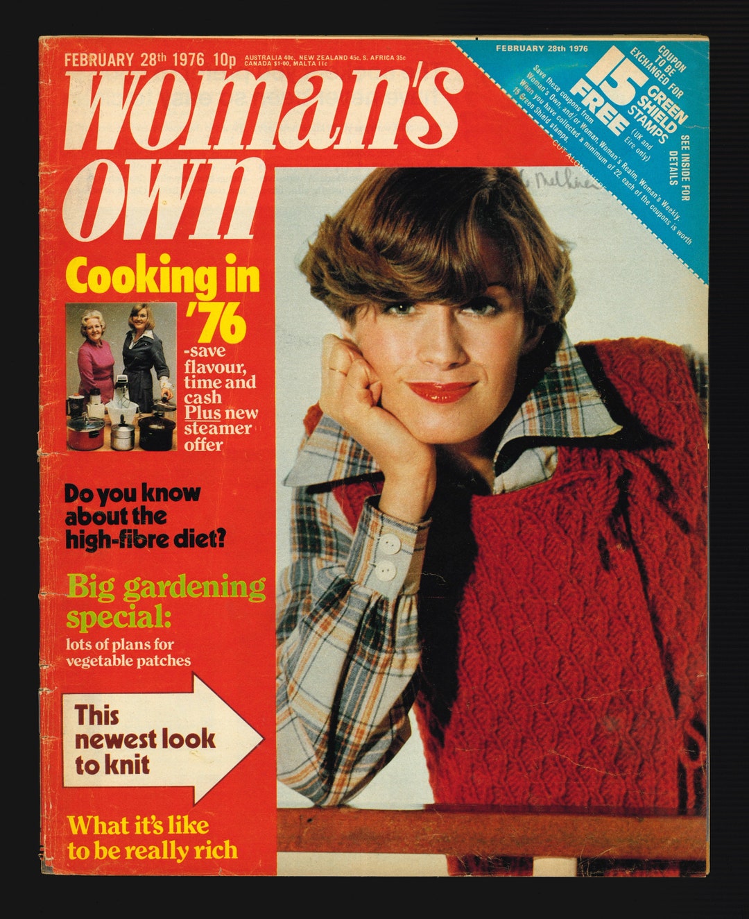 Woman's Own Feb 28 1976 Original British Vintage Weekly Women Magazine ...