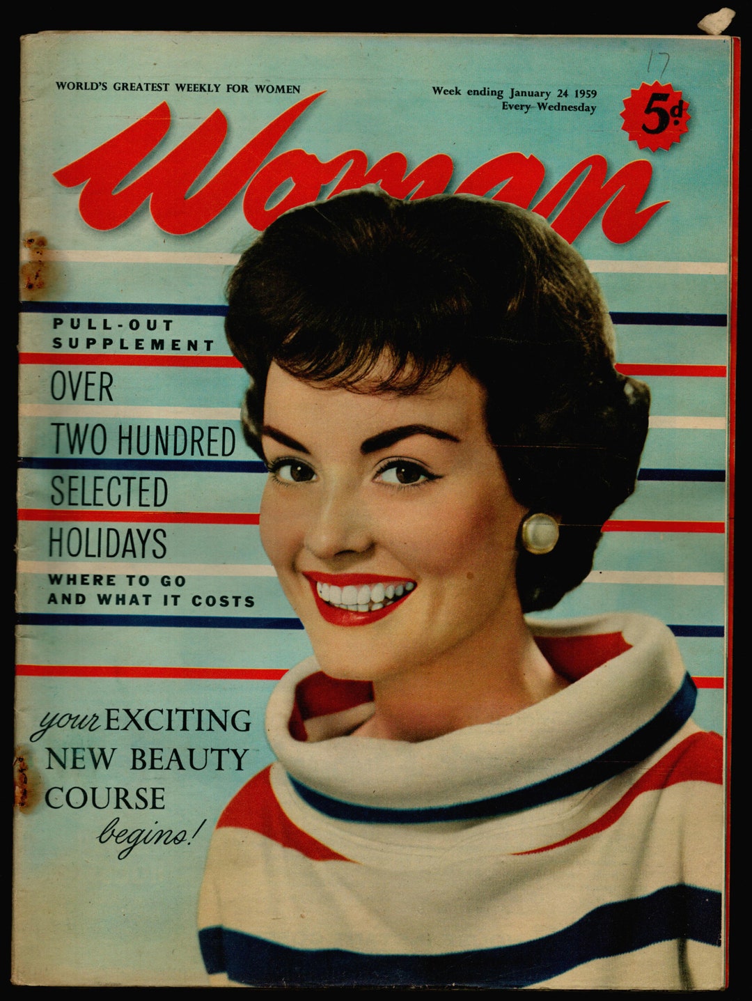 Woman Jan 24 1959 Original British Vintage Weekly Women Magazine - Etsy