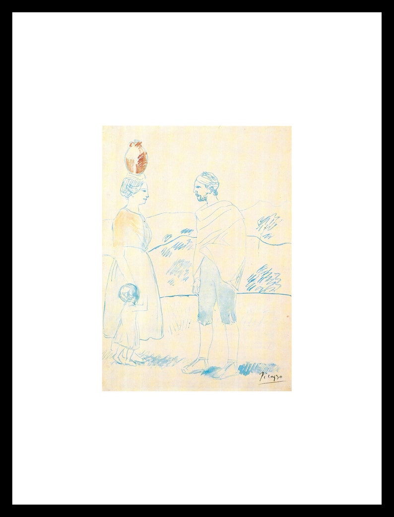 Pablo Picasso Original Tear Sheet Window Mounted Ready for Framing - Etsy