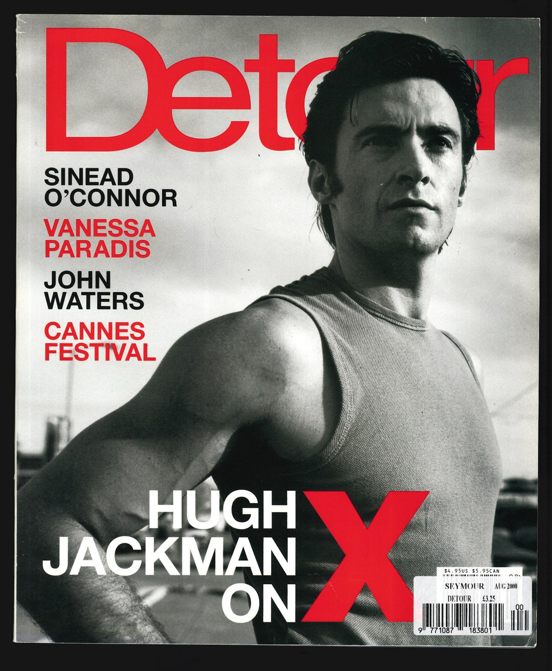 Detour Magazine Aug 2000 Hugh Jackman X Sinead O'connor Vanessa Paradis ...