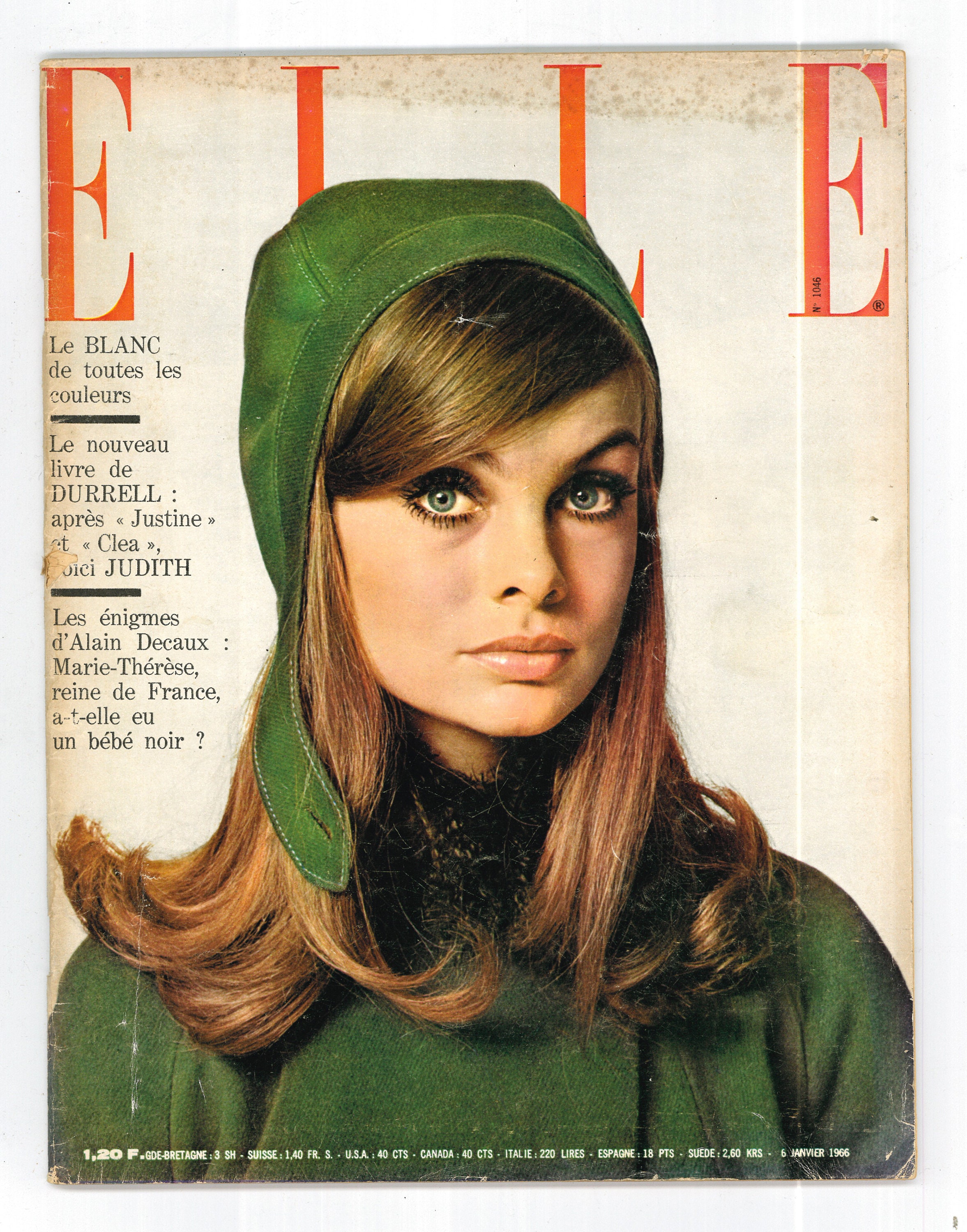 Elle Jan 6 1966 French Edition Vintage Magazine Jean Shrimpton - Etsy