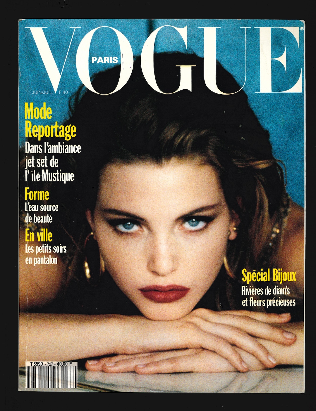 Vogue Paris June - July 1992 Original Vintage Fashion Magazine NADJA ...