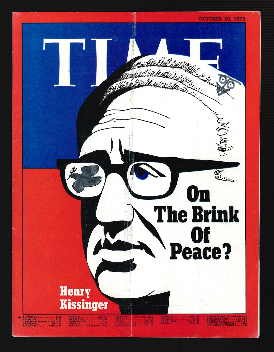 TIME OCT 30 1972 Vintage Magazine Henry Kissinger - Etsy
