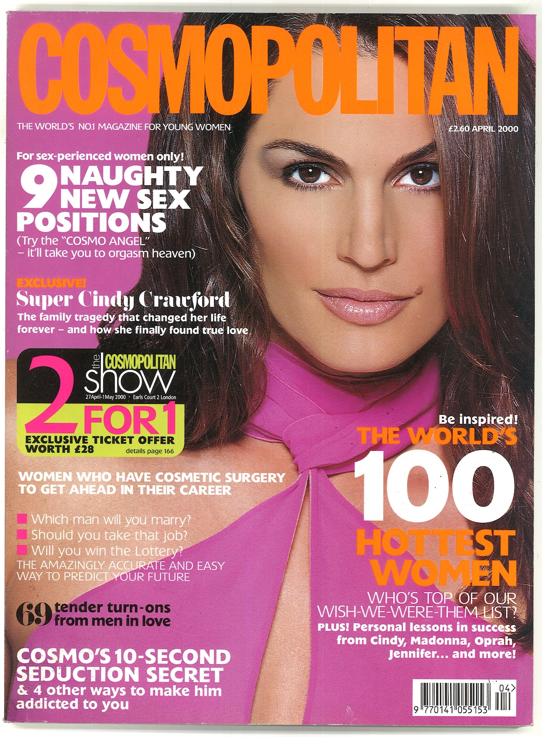 Cosmopolitan UK April 2000 Birthday Gift Present British Original ...