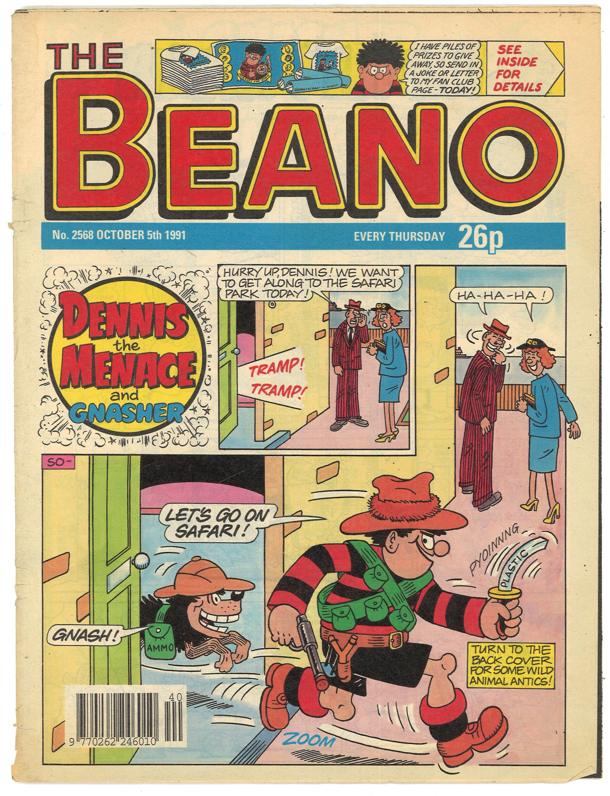 Beano no 2568 Oct 5 1991 UK Original British Vintage Comics | Etsy